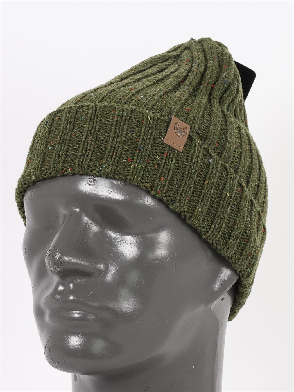 Knitted beani hat green - Interjakt SE